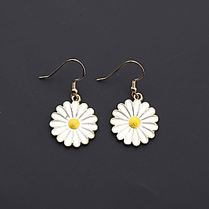 TIIMG Daisy Jewelry Daisy Earrings Daisy Flower Jewelry Daisy Lover Gift