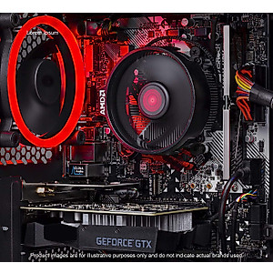 SkyTech Blaze II Gaming Computer PC Desktop – Ryzen 5 2600 6-Core 3.4 GHz, NVIDIA GeForce GTX 1660 TI 6G, 500G SSD, 8GB DDR4, RGB, AC WiFi, Windows 10 Home 64-bit