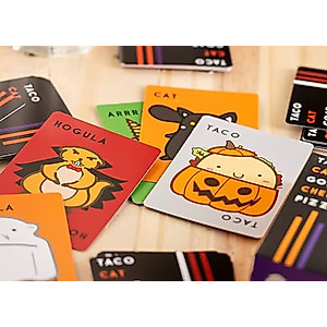 Taco Cat Goat Cheese Pizza – Halloween Edition – Halloween Party Games for Kids and Adults - Halloween Party Favors, Halloween School Party Prize, Trick or Treat Gift, Kids Ages 8+