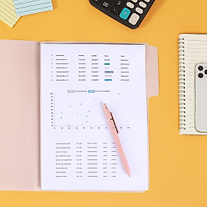 Mr. Pen- Poly File Folders, 1/3 Cut Tab, 6 Pack, Morandi Colors, Letter Size, Colored File Folders, Letter File Folders, Color Folders, Office File Folders, Office Supplies File Folders, File Folder