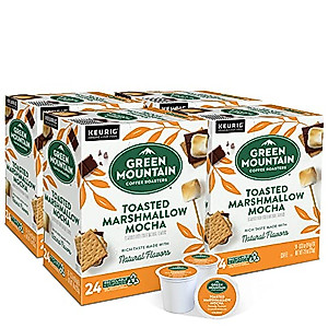 Green Mountain Coffee Roasters Toasted Marshmallow Mocha, Single-Serve Keurig K-Cup Pods, Flavored Light Roast Coffee Pods, 96 Count