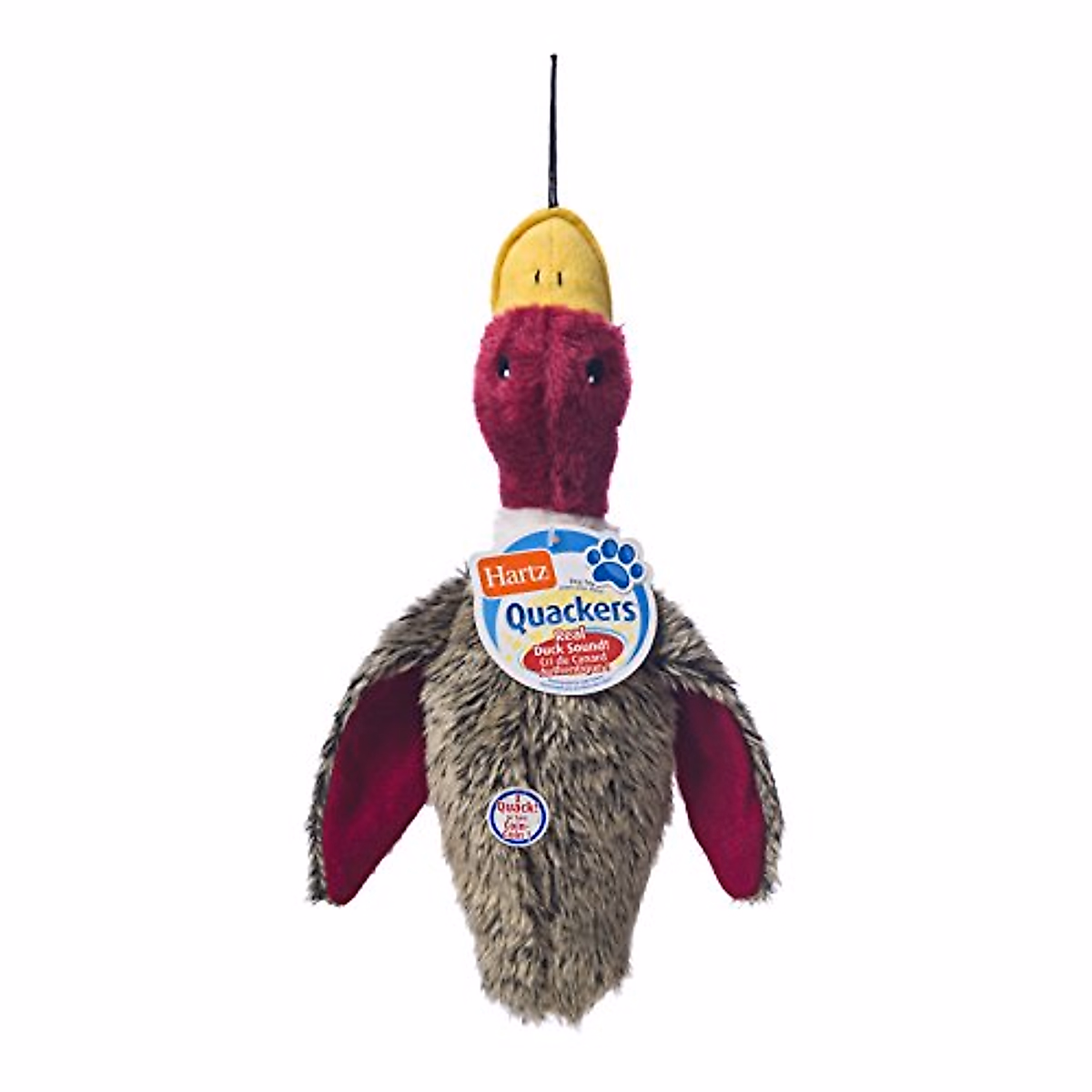 Hartz Nature's Collection Quackers Plush Duck Dog Toy - Large