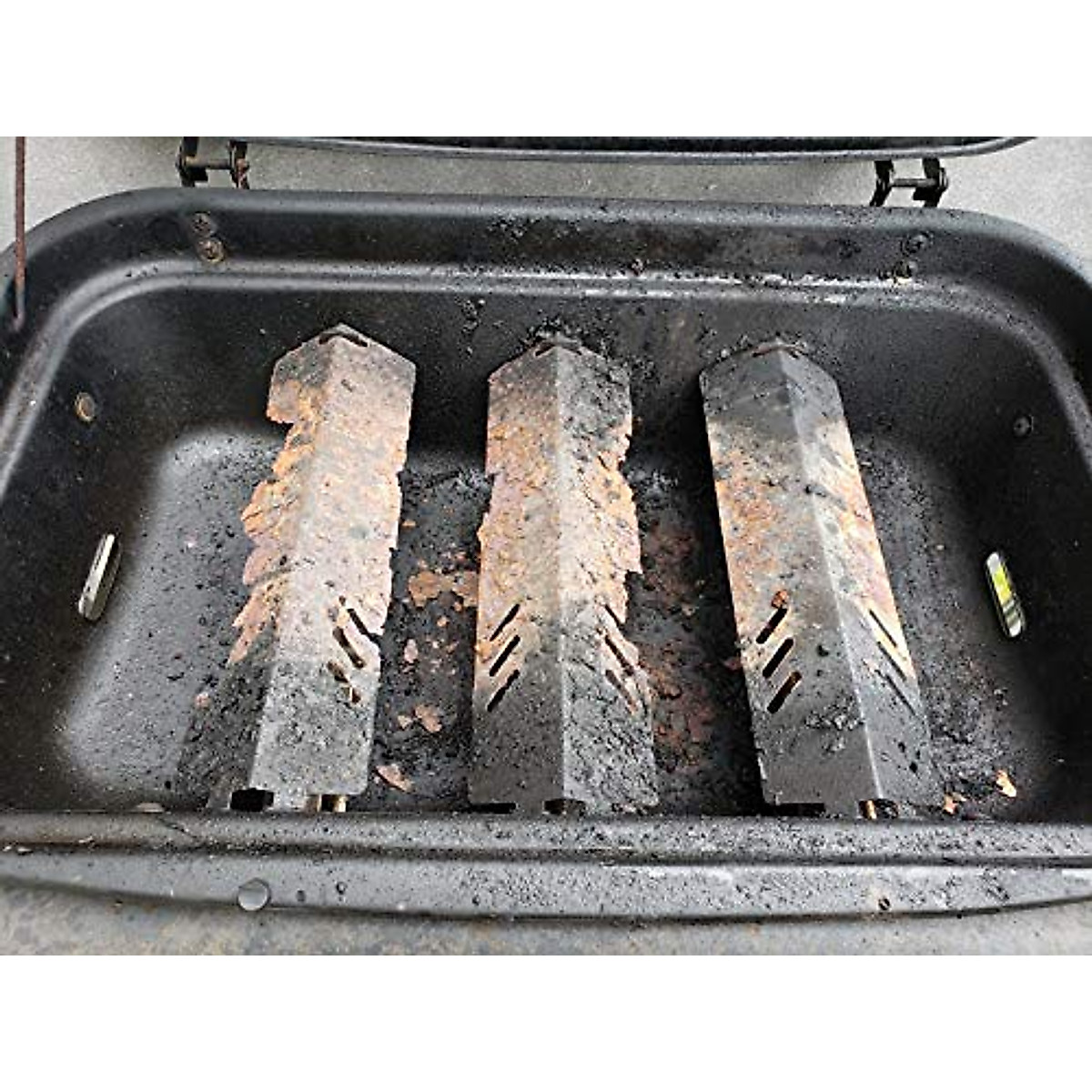 Adviace Grill Replacement Parts for Backyard Grill BY13-101-001-11, BY16-101-002-05, GBC1429WB, Porcelain Enamel Heat Plates for Backyard GBC1329W, GBC1429W, BY14-101-001-01, WM16-GBC1429WB Grills