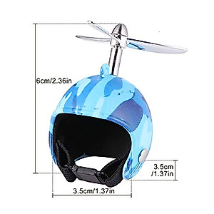 POPETPOP Chicken Helmet- Bird Toy Head Protection Helmet Bird Hat Headwear Suitable for Parrot Small Hens, Ducks and Other Poultry Funny Pet Safety Helmet Costumes Accessories