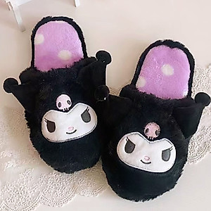 Kawaii Slippers, One Size Fits Most Winter Warm Indoor Bedroom Shoes Women Girls