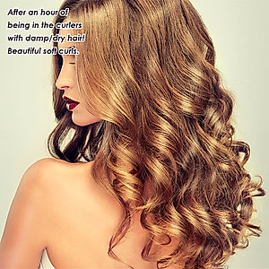 Locisne 40pcs No Heat Curlers You Can Sleep in, Hair Rollers for Long Hair DIY(5 Colors)