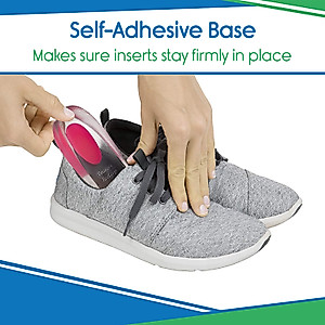 ViveSole Heel Cups for Heel Pain Relief (3 Pairs) - Gel Cushion Inserts for Heel Spur, Achilles Tendonitis, Plantar Fasciitis - Insole Pads for Shoes Women & Men - Silicone Supports, Shock Absorbing