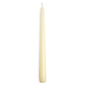 BOLSIUS Ivory Taper Candles 100 Count Bulk Pack - 10 Inch Dinner Candle Set - 7+ Burn Hours - Premium European Quality - Smooth Flame - 100% Cotton Wick - Smokeless & Dripless Household Candlesticks