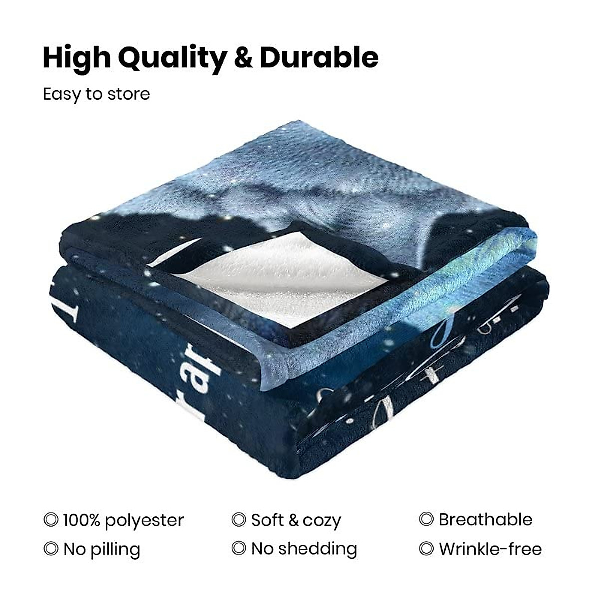 Nahjiiem Son Blanket Son Gifts to My Son Blanket Son Gifts from Mom Valentine's Day Birthday Gifts for Son 50" × 60"