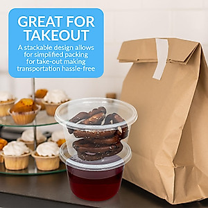 Reli. Deli Containers with Lids (75 Sets), 16 oz | Plastic Deli Containers with Lids 16oz | Clear Soup Containers with Lids, Disposable | To Go Food Storage Containers | Microwave & Freezer Safe