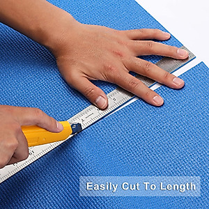 Mayouko Toolbox Drawer Liners, 16 Inch (W) x 16 Feet (L) x 3MM Thick, Professional Cabinet Shelf Liner, Easy Cut Draw Liner Mat, Perfect for Protecting Your Tools, Non-Slip, Blue,