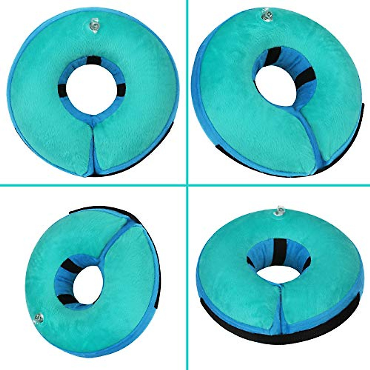 MUKSIRON Recovery Collar for Dogs,Dog Cone After Surgery - Soft Protective Inflatable Pet Recovery Collar and Does not obstruct Vision Dog Collar - Small 5"-8"