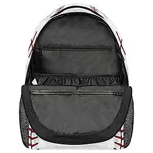 Backpack Baseball Laptop Computer Backpacks Waterproof College School Bookbag Casual Travel Hiking Camping Daypack for Women Men