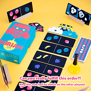 Oink Games Durian - Fast-Paced Japanese Deduction & Bluffing Game | Perfect Stocking Stuffer or White Elephant Gift | Ages 7+ | Jungle-Themed Fun for Family & Friends
