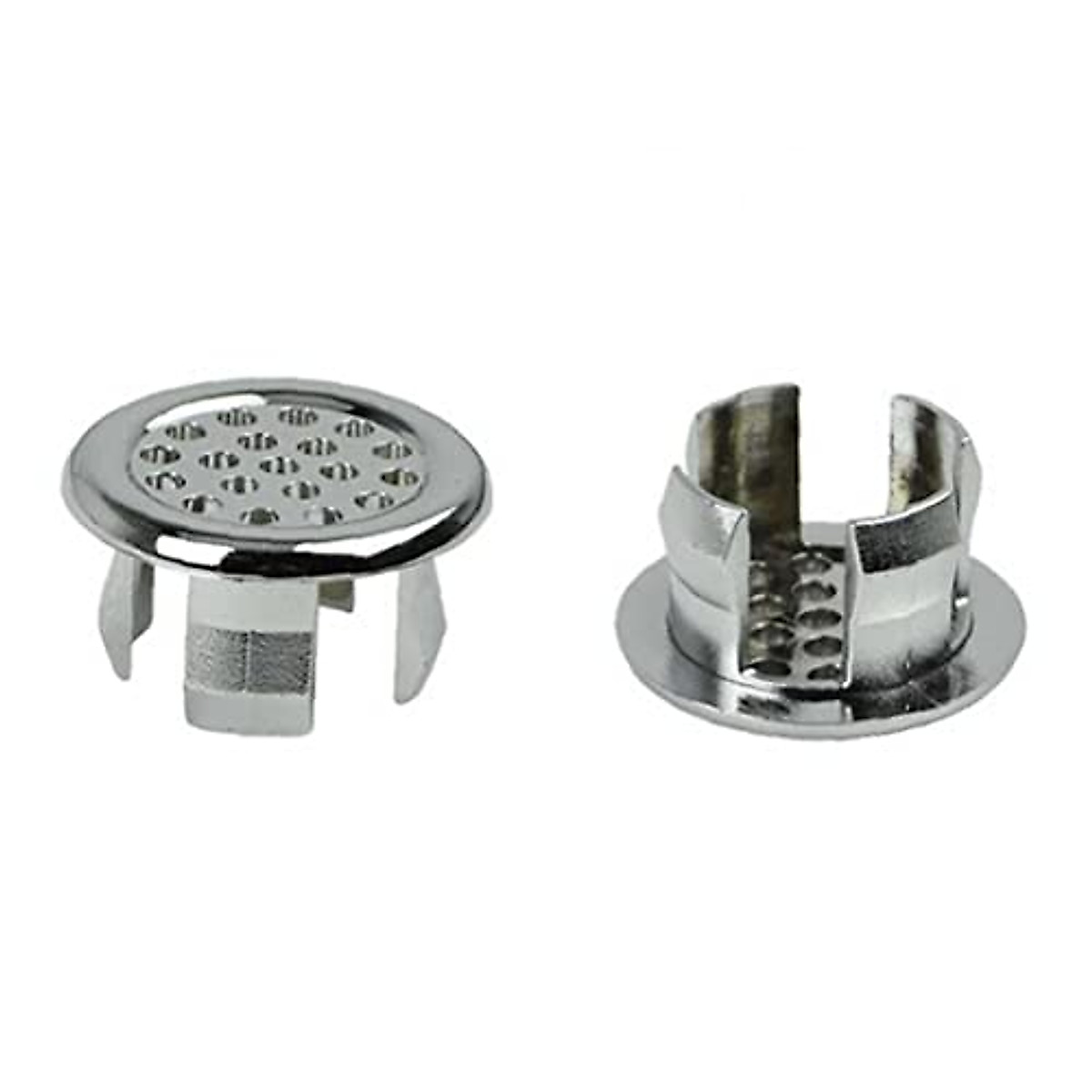 Ruluti 5 Pcs Sink Overflow Ring Basin Trim Bath Sink Hole Round Overflow Drain Cap Cover Hole Spares for Kitchen Bathroom