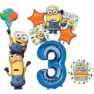 Anagram Stackers 3rd Birthday Party Supplies and balloon Decorations