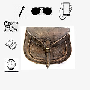 THE CHARMIKA: 13-Inch Women's Handbag - Full Grain Leather Crossbody Tote for Travel and Everyday Use