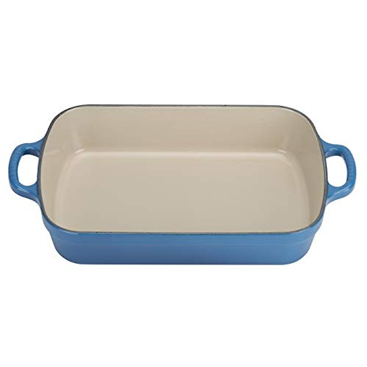 Le Creuset Enameled Cast Iron Signature Rectangular Roaster, 5.25 qt. (11.7" x 16.8") , Marseille