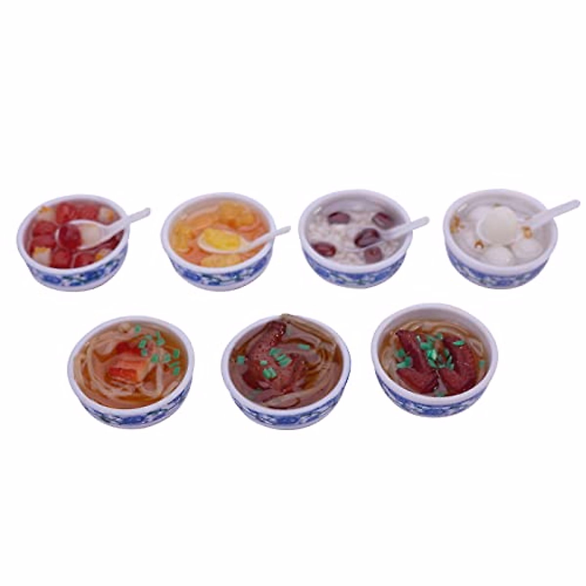 Fateanuki 1 6 Scale Doll House Food Desserts Chinese Characteristics Miniature Foods Dollhouse Toy Kitchen Dining Table Furnitures Decoration Accessories