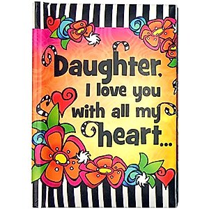 Blue Mountain Arts Mini Book (Daughter, I love you with all my heart)— Birthday Gift, Graduation Gift, Stocking Stuffer, or Thinking of You Gift from Mom or Dad, by Suzy Toronto, 4 x 3