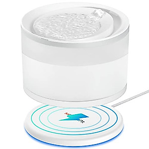 Meowant Cat Water Fountain with Wireless Pump, 74OZ/2.2L BPA-Free Cetified Cat Fountain, Ultra Quiet Pet Water Fountain for Cats and Dogs with Filter