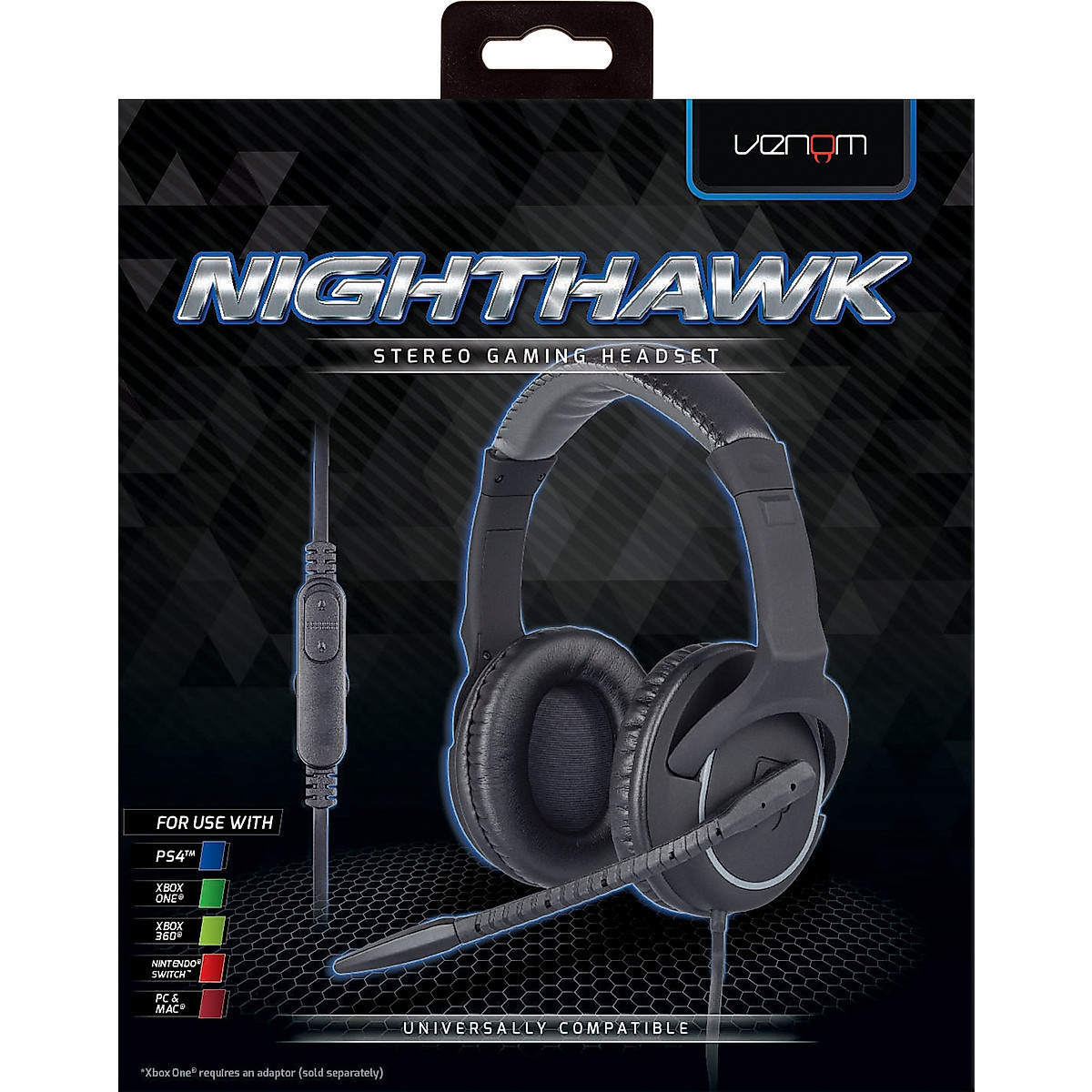 Venom Nighthawk Universal Stereo Gaming Headset (PS4 / Xbox One / Xbox 360 / PSP / PC / Mac)