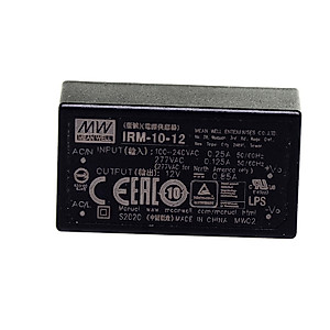 TorqCali IRM-10-12 10W 12V Single Output Green Power Supply PCB Mount Module for Automation and Control Systems