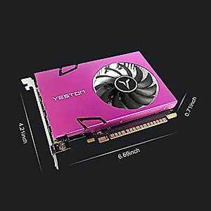 Yeston GT730 4GB 4HDMI Gaming Graphics Cards ,128 bit DDR3 993/1600MHz 4-Screen Graphics Card Support Split Screen 10bit Color Depth HDR with 4 HDMI Ports