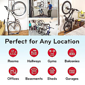 "Bike Nook Vertical Bike Stand & Rack - Freestanding, Upright Floor Stand for Indoor Bike Storage - Garages & Apartment"