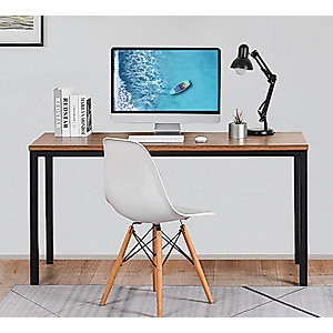Bast Board 30x59 Inches - Brown Minimalist Desk for Home Office or Gaming