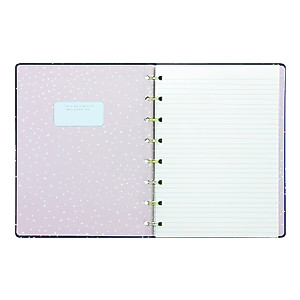 Filofax Refillable Notebook, A5 Size, Confetti Collection, 8.25" x 5.75", Charcoal (B115117U)