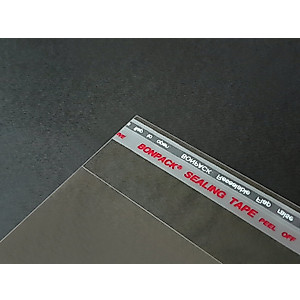 Wowfit 100 Count 6x9 Inch Clear Cellophane Plastic Bags, Resealable Self-Sealing Cello Bags Great for 6x9 Print Photos A7 A8 A9 Cards Envelopes and More