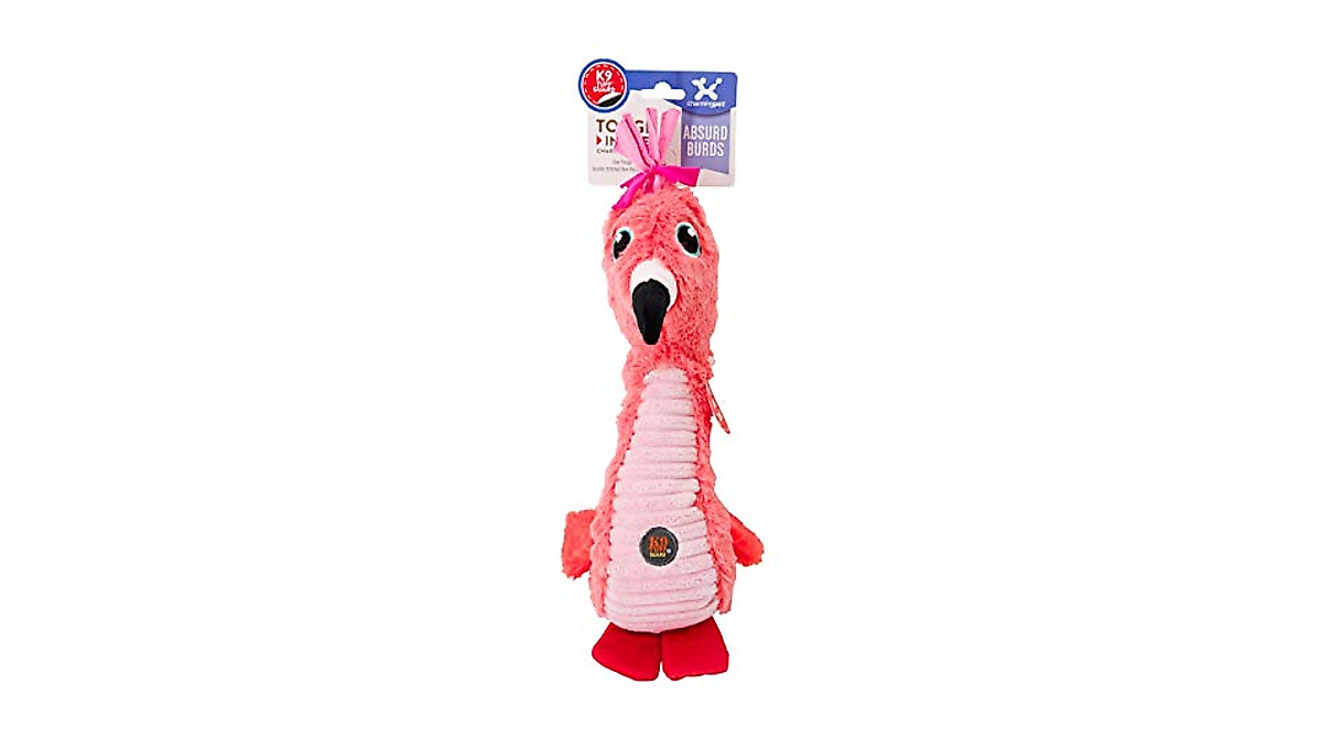 Pink Flamingo Dog Toy - Durable, Interactive & Silly Sound | Charming Pet