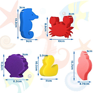 CHENGU 24 Pieces Hot Tub Sponge Oil Absorbing Sponges Cute Shape Pool Accessories Scum Dust Remover Floating Sponges for Hot Tub Swimming Pool Swimming Pool Hot Tub Sponge