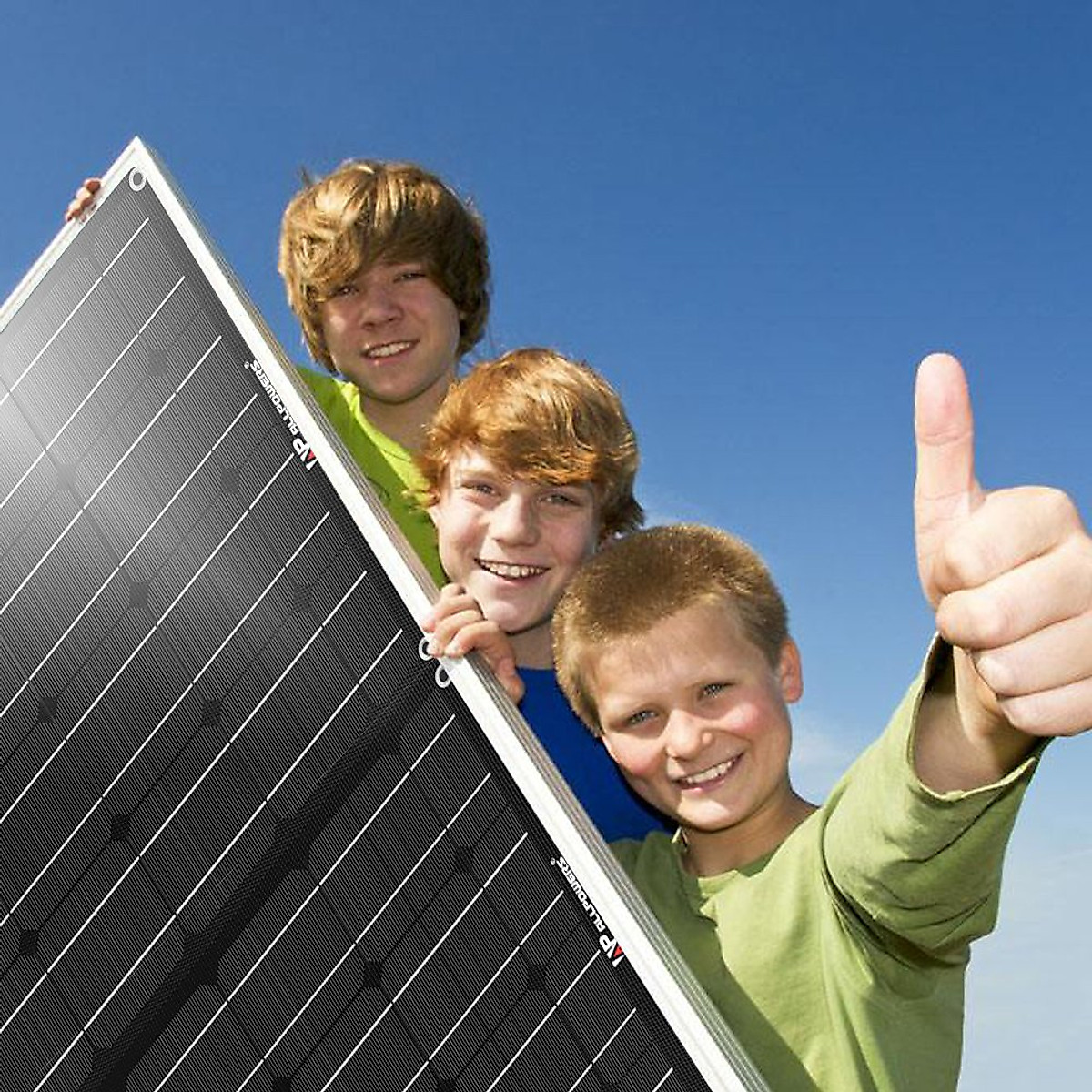 ALLPOWERS 50W 18V 12V Flexible Solar Panel Charger(with ETFE Layer, MC4 connectors) Semi Bendable Water-Resistant Solar Charger for RV, Boat, Cabin, Tent, Car, Trailer, Other Off Grid Applications