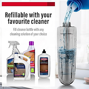 Mops for Floor Cleaning Wet Spray Mop with 14 oz Refillable Bottle and 2 Washable Microfiber Pads Home or Commercial Use Dry Wet Flat Mop for Hardwood Laminate Wood Ceramic