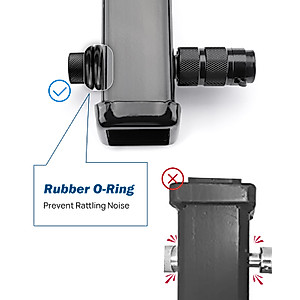 JOYTUTUS Trailer Hitch Lock, with 5/8'' Dia 2-3/4'' Long Pin, Fits 2 Inch Class III-IV Receiver, for Trailer Truck Car Boat, with 2 Keys 2 O-Rings, Anti-Theft and Waterproof Towing Hitch Lock