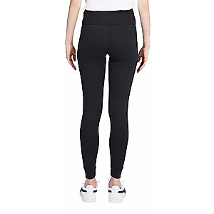PUMA Womens Midweight Drawstring Jogger Leggings with Side Pocket (Small, Black)