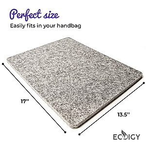 Ecoigy 17" x 13.5" Wool Ironing Pad, 1/2" Thick Wool Pressing Mat for Quilting, 100% New Zealand Wool Quilting Mat, Quilting Supplies and Notions, Best Ironing Mat with Sewing Supplies