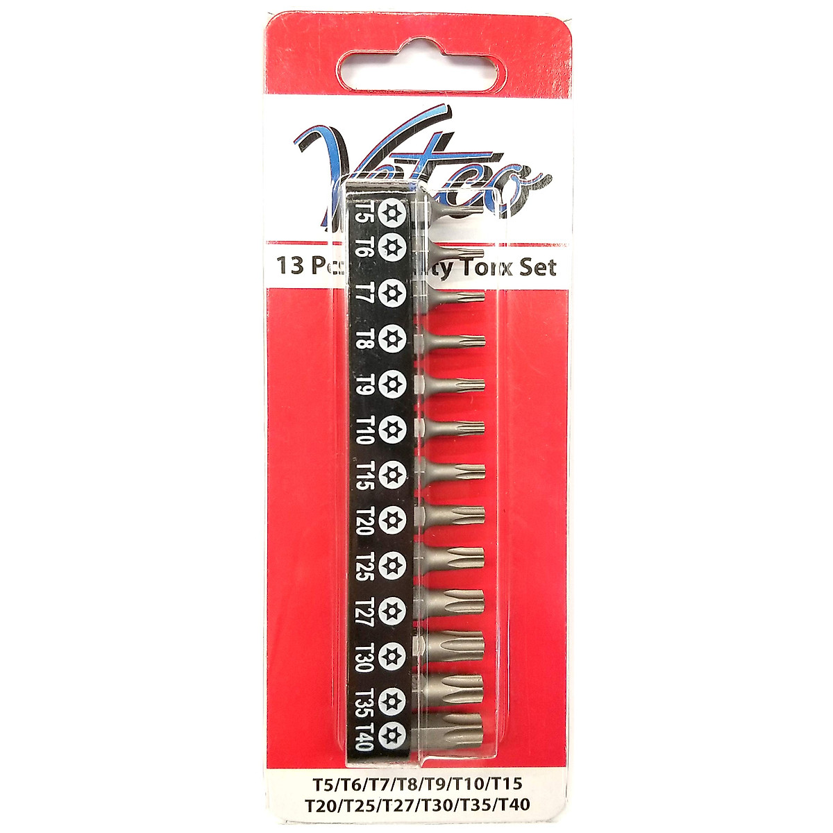 VETCO Security Torx Bit Sets T-5 - T40 (13-Piece)