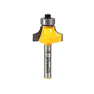 YONICO 13162q 1/4-Inch Radius Round Over Edge Forming Router Bit 1/4-Inch Shank