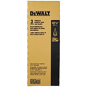 DEWALT Portable Band Saw Blade, 32-7/8-Inch, .020-Inch, 24 TPI, 3-Pack (DW3984C)