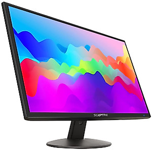 Sceptre 20" 1600 x 900 75Hz LED Monitor 2x HDMI VGA Built-in Speakers, sRGB 99% Machine Black (E209W-16003RT series)