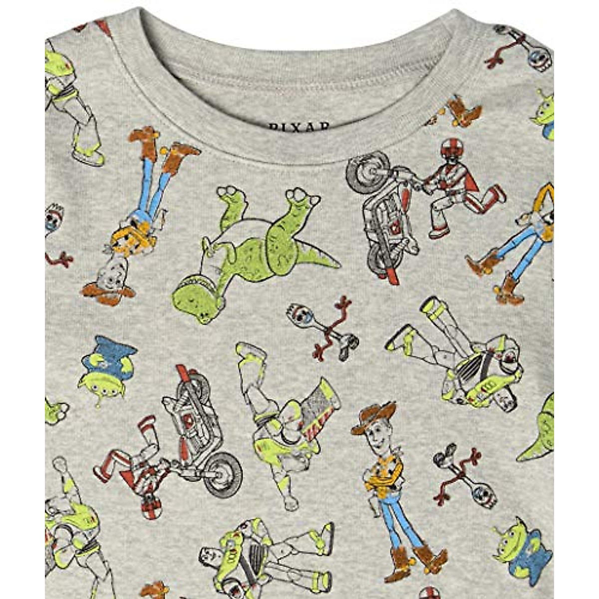 Amazon Essentials Disney | Marvel | Star Wars Toddler Boys' Pajama Set (Previously Spotted Zebra), Pack of 2, Toy Story Friends, 4T