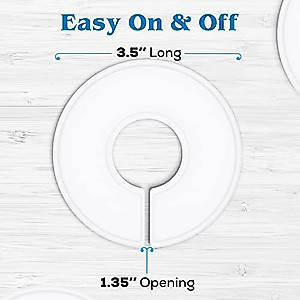30 Closet Dividers for Hanging Clothes- White Closet Divider Set of 30 | Clothing Rack Dividers, Clothes Dividers for Closets, Closet Labels, Dividers Closet Clothes Dividers + Marker