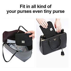 iN. Slim credit card holder wallet, Gift card display case, Minimalist light thin card storage case rfid blocking for men & women, with 28 slots in black