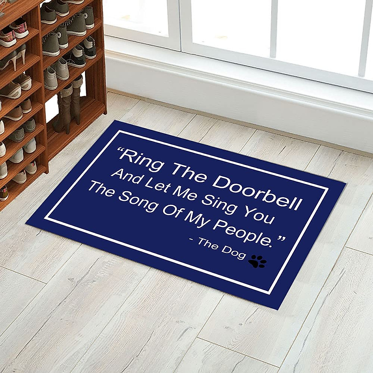 Let Me Sing You The Song of My People Doormat Non Slip Door Mats Thin Home Carpets for Front Door Kitchen Bedroom Garden, 23.6" x 15.7"