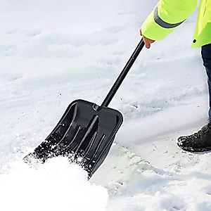 FEBOD Detachable Snow Shovel for Car,Portable Garden Shovel High Efficiency Snow Removal Tools Large Capacity Snow Shovel Pusher for Home Garage Yard