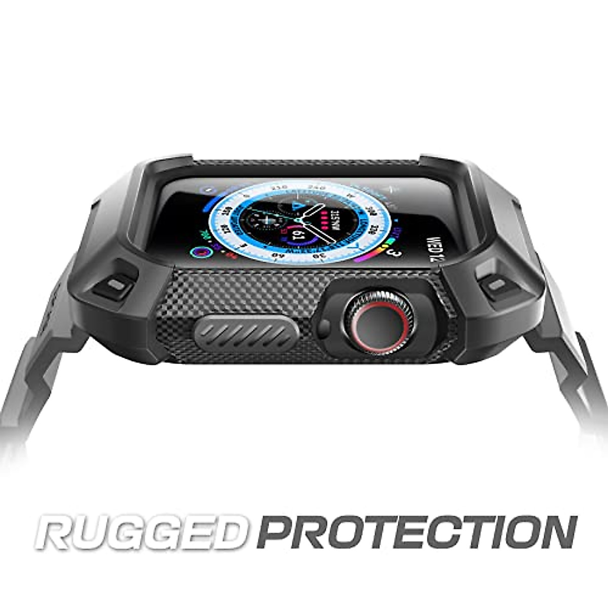 SUPCASE [Unicorn Beetle Pro] Designed for Apple Watch Series 8/7/6/SE/5/4 [41/40mm], Rugged Protective Case with Strap Bands (Black)