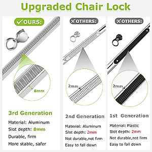 Suteck Zero Gravity Chair, XL 29in Lounge Chair Anti Gravity Chair w/Removable Cushion, Reclining Patio Chairs with Upgraded Lock, Pillow and Footrest, Folding Patio Recliner for Indoor Outdoor